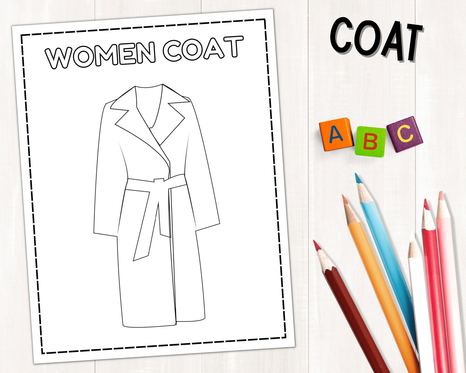Winter Wear Coloring Pages | Clothes Coloring Sheets | Winter Activity ...