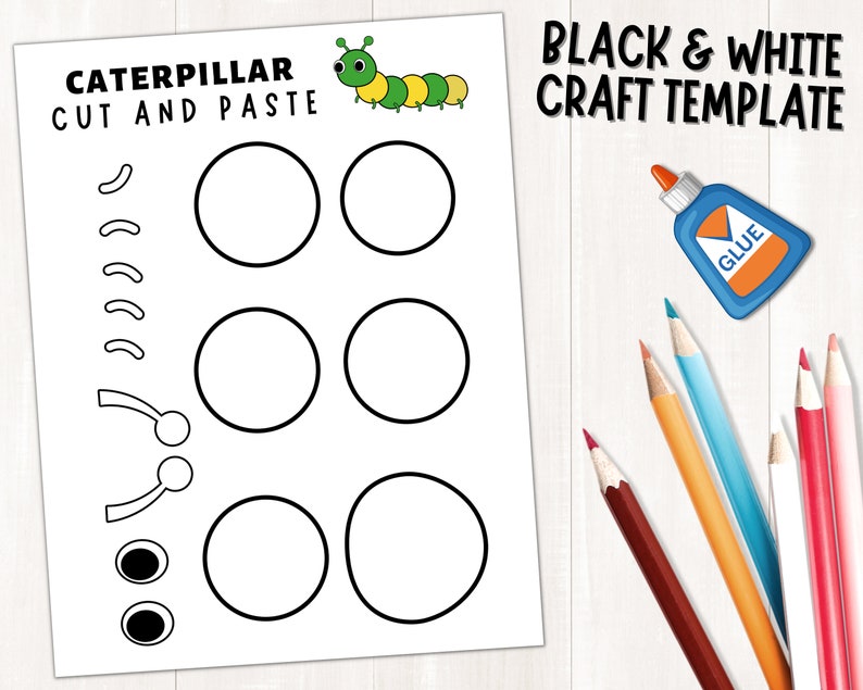 Printable Caterpillar Craft, Spring Activities, Insect Craft ...
