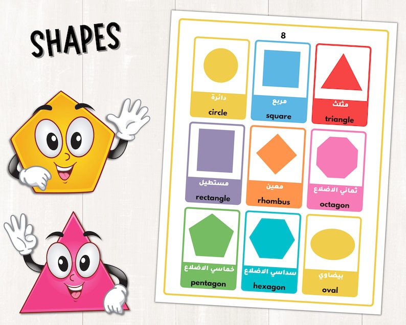 Printable Arabic-english Picture Dictionary My First 200 Arabic Words ...