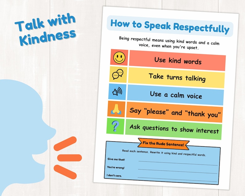 Communication Skills Worksheets for Kids | Cheat Sheet | 12-page SEL ...
