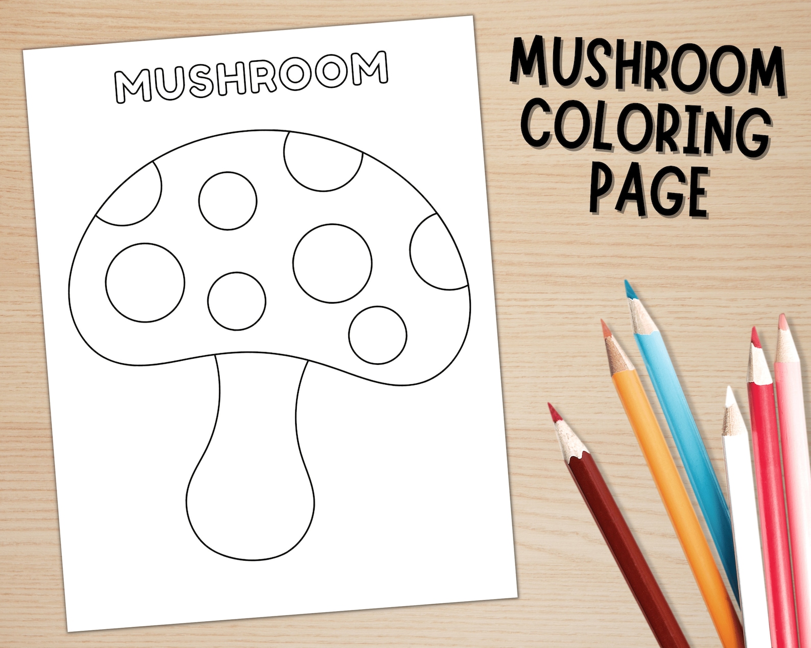 Printable Mushroom Craft | Mushroom Cut & Glue Craft | Build a Mushroom ...