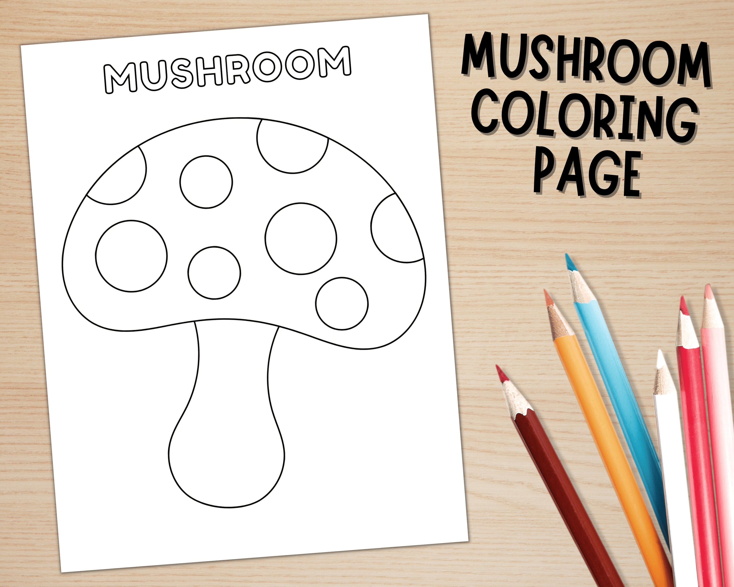 Printable Mushroom Craft | Mushroom Cut & Glue Craft | Build a Mushroom ...