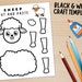 Printable Paper Sheep Craft Template for Kids Farm Animal Crafts Farm ...
