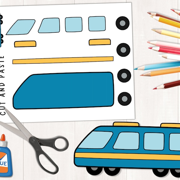 Excavator Craft for Kids Printable Template Construction Vehicle Craft ...