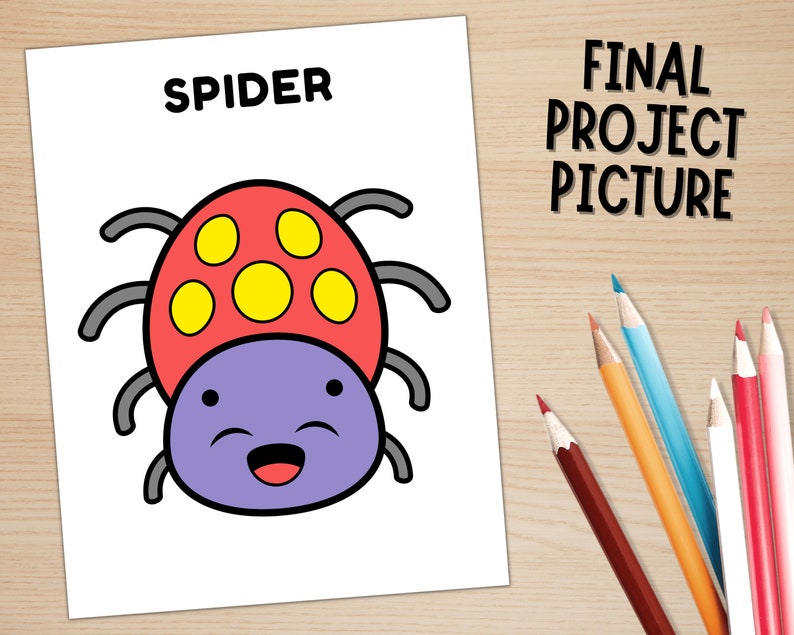 Printable Spider Craft | Halloween Craft | Kids Cut & Paste Activity ...