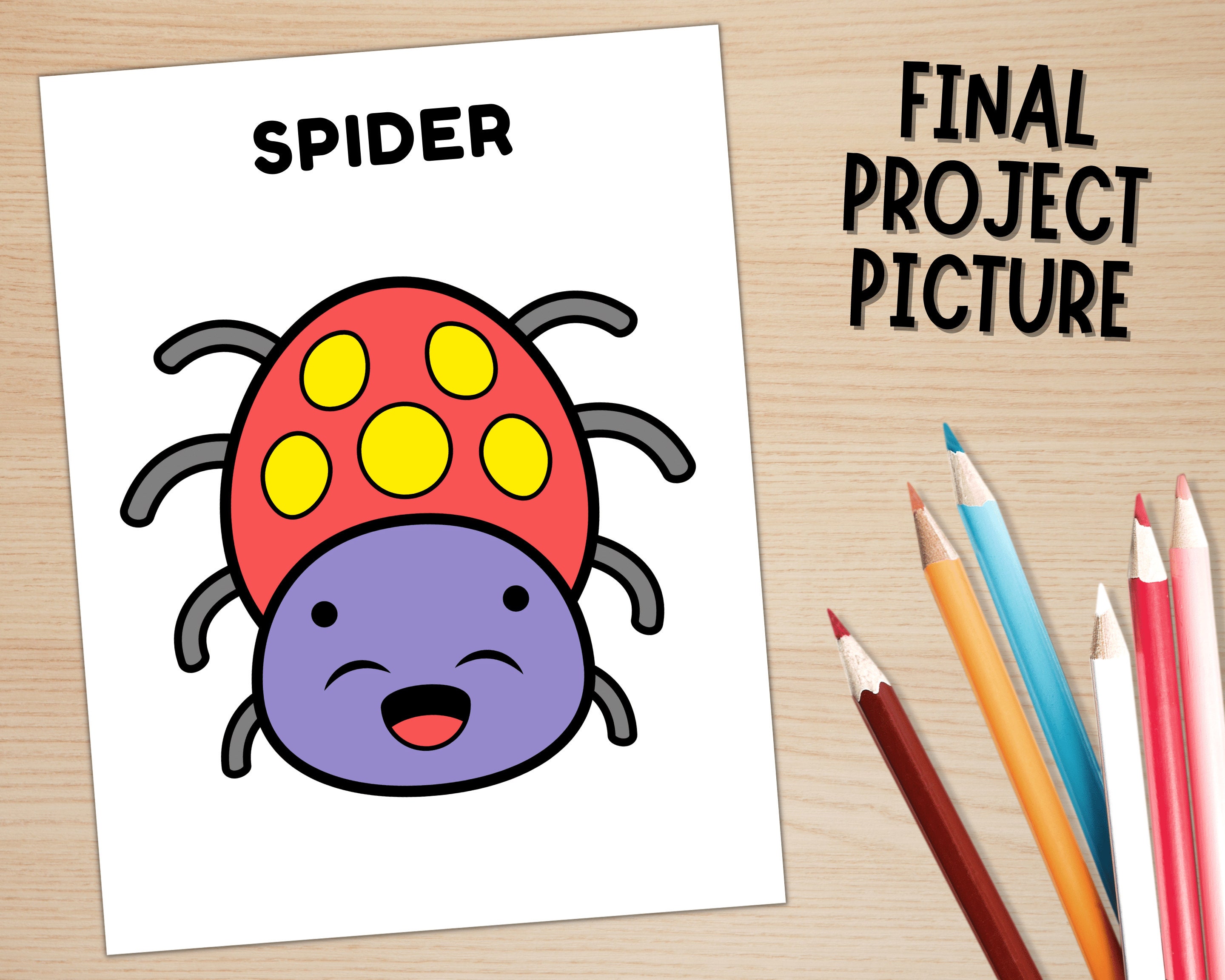 Printable Spider Craft | Halloween Craft | Kids Cut & Paste Activity ...