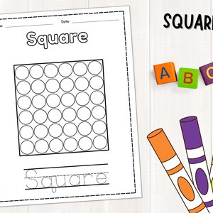 2d Shapes Dot Marker | Printable 2d Shapes Do a Dot Coloring Pages ...