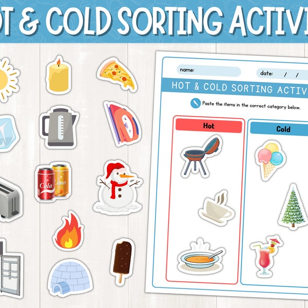 Hot and Cold Printable - Etsy