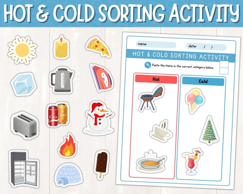 Hot and Cold Sorting Activity, Printable Hot or Cold Worksheets ...