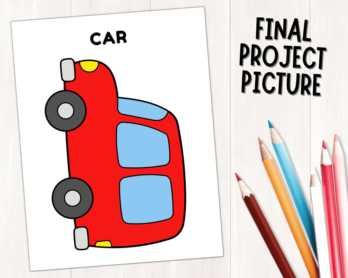 Printable Car Craft, Transportation Activities, Car Cut & Paste Craft ...