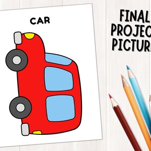 Printable Car Craft, Transportation Activities, Car Cut & Paste Craft ...