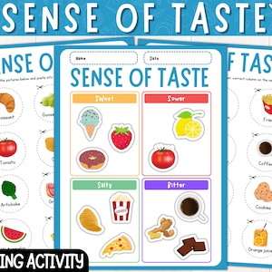 Sense of Taste Sorting Activity | Sorting Food Based on Taste Activity ...