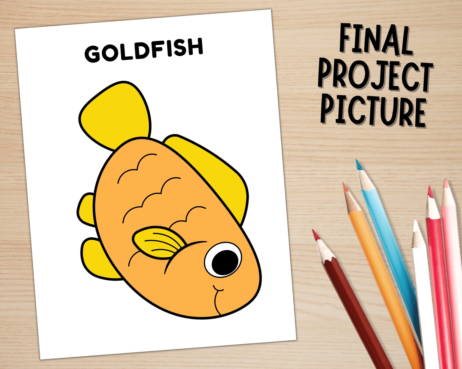 Goldfish Craft for Kids | Sea Life Activity | Ocean Animals Craft | Cut ...