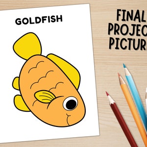Goldfish Craft for Kids | Sea Life Activity | Ocean Animals Craft | Cut ...