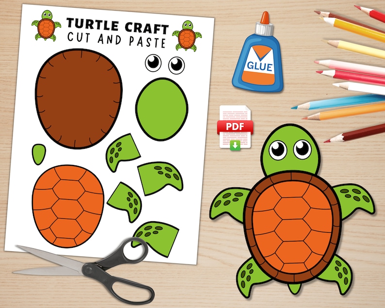 Sea Turtle Craft for Kids | Sea Life Activities | Ocean Animal Craft ...