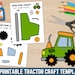 Printable Tractor Craft | Transportation Craft | Build a Tractor | Cut ...