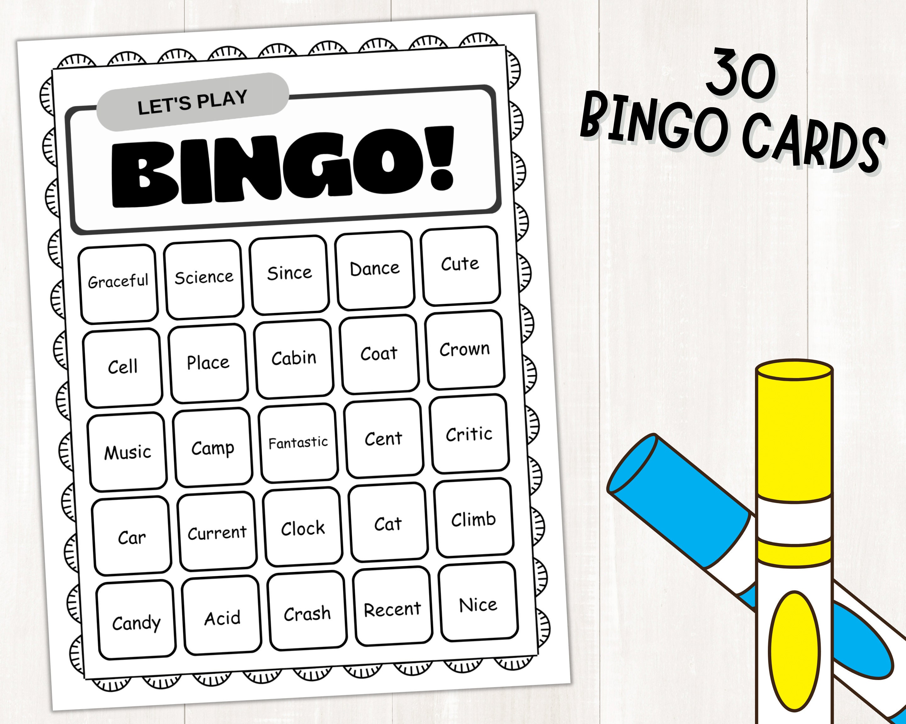 Hard C and Soft C Bingo Game Phonics Bingo Game Printable Game for Kids ...