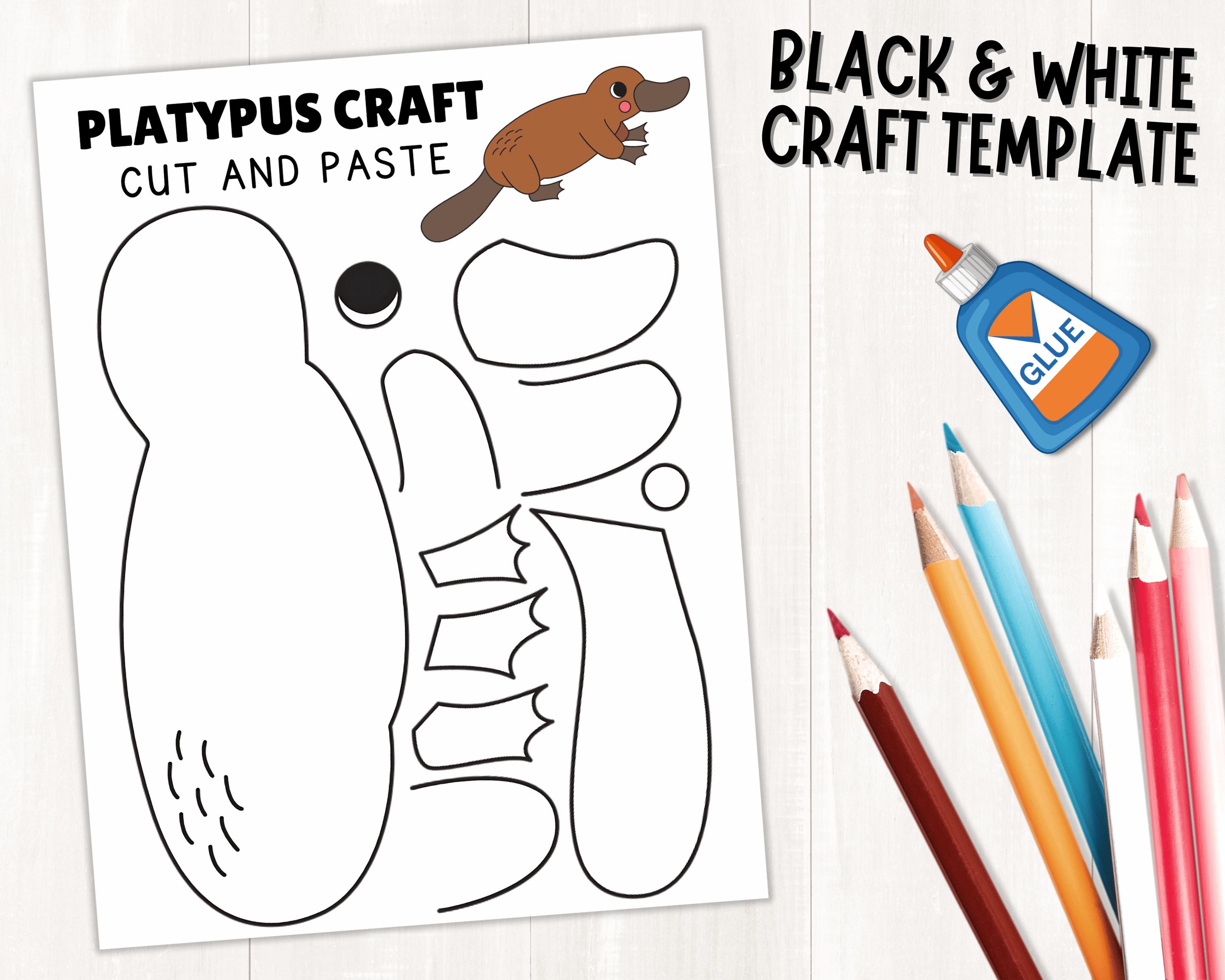 Printable Platypus Craft for Kids | Australian Animal Activity | Cut ...