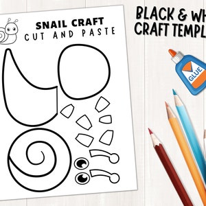 Printable Snail Craft for Kids | Spring Activities | Build a Snail ...