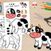 Printable Cow Craft | Farm Animal Craft | Farm Activities | Color, Cut ...