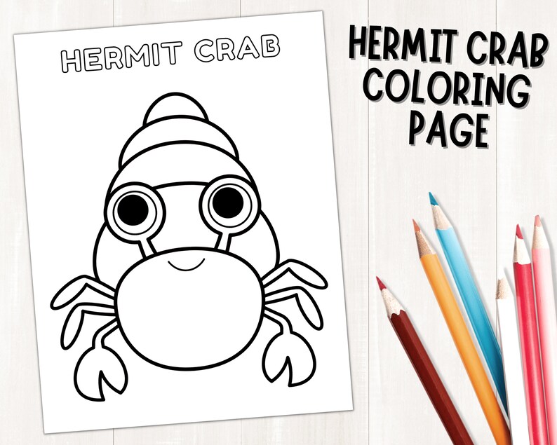 Hermit Crab Craft | Sea Life Activity | Ocean Animals Craft | Cut ...