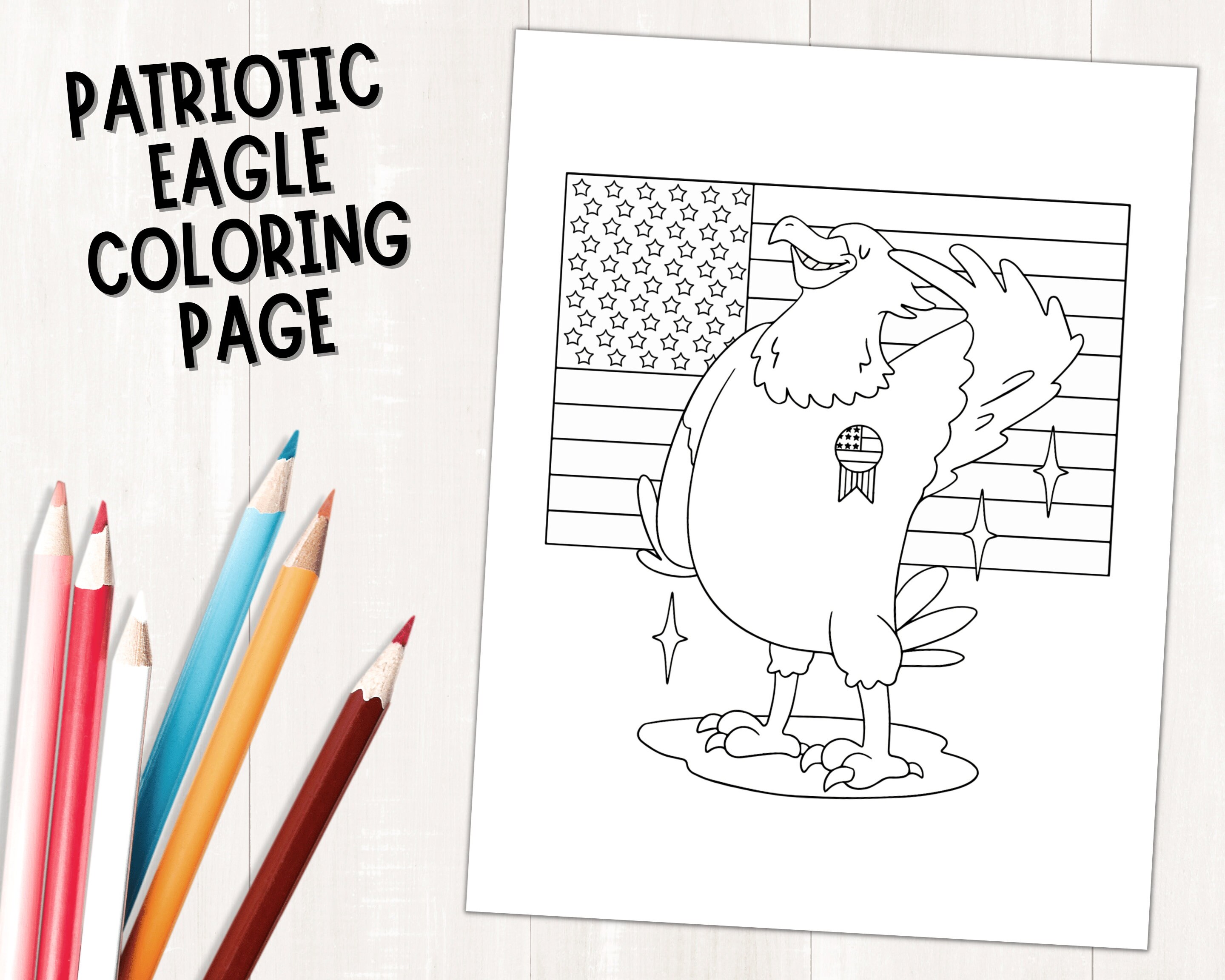 Printable Patriotic Eagle Craft | September 11th | Patriot Day Craft ...