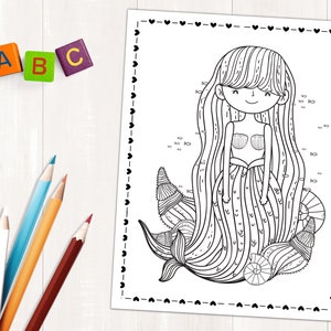 Printable Mermaids Coloring Pages for Girls | Ocean Coloring Sheets ...