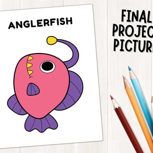 Anglerfish Craft for Kids, Ocean Animal Activity, Sea Life Craft ...