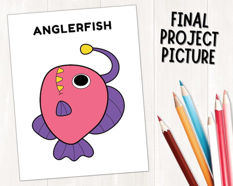 Anglerfish Craft for Kids, Ocean Animal Activity, Sea Life Craft ...