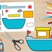 Boat Craft Template, Transportation Activities, Boat Cut & Paste Craft ...