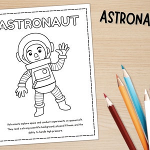 Printable Jobs Coloring Pages With Interesting Facts | Occupations ...