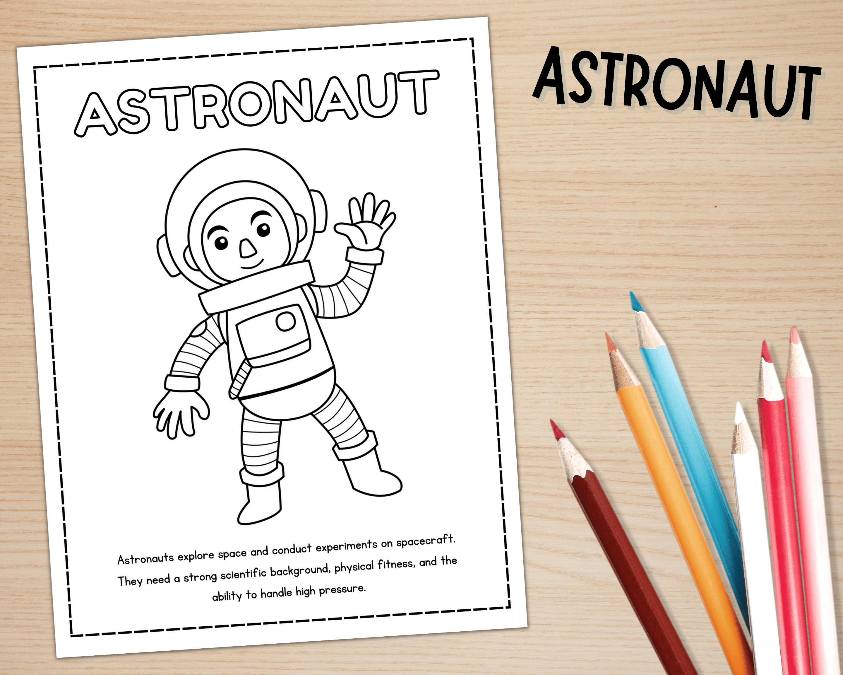 Printable Jobs Coloring Pages With Interesting Facts Occupations ...