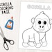 Printable Gorilla Craft for Kids Forest Animal Craft Zoo Animal Craft ...