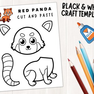 Build a Red Panda Craft | Forest Animal Craft | Color, Cut, and Glue ...