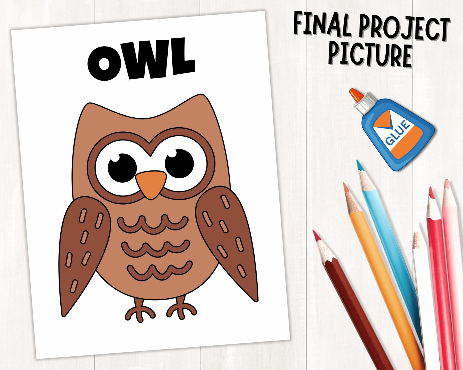 Printable Owl Craft Template for Kids | Fall Crafts & Activities ...