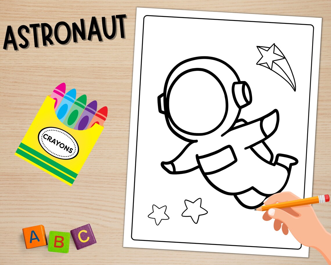 Printable Outer Space Coloring Sheets Astronaut Coloring Pages for Kids ...