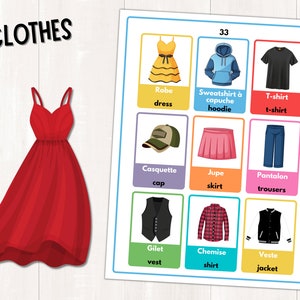 Printable French-english Picture Dictionary | My First 200 French Words ...