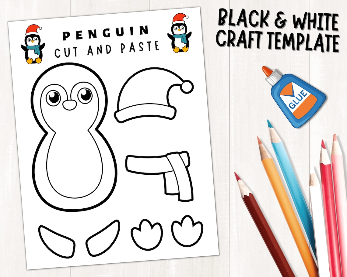 Penguin Craft for Kids | Arctic Habitat Activities | Polar Animal ...