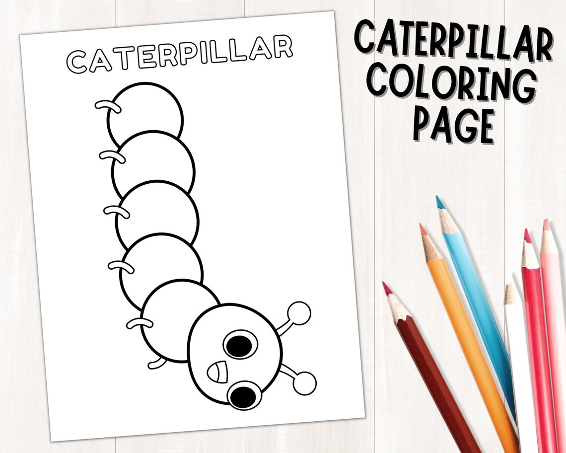 Printable Caterpillar Craft, Spring Activities, Insect Craft ...