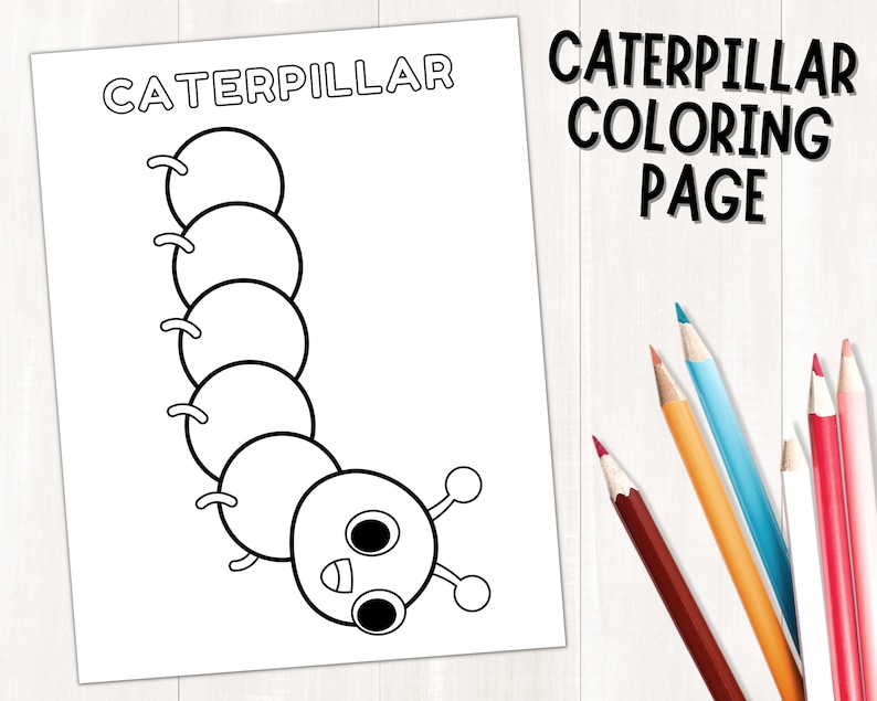 Printable Caterpillar Craft, Spring Activities, Insect Craft ...