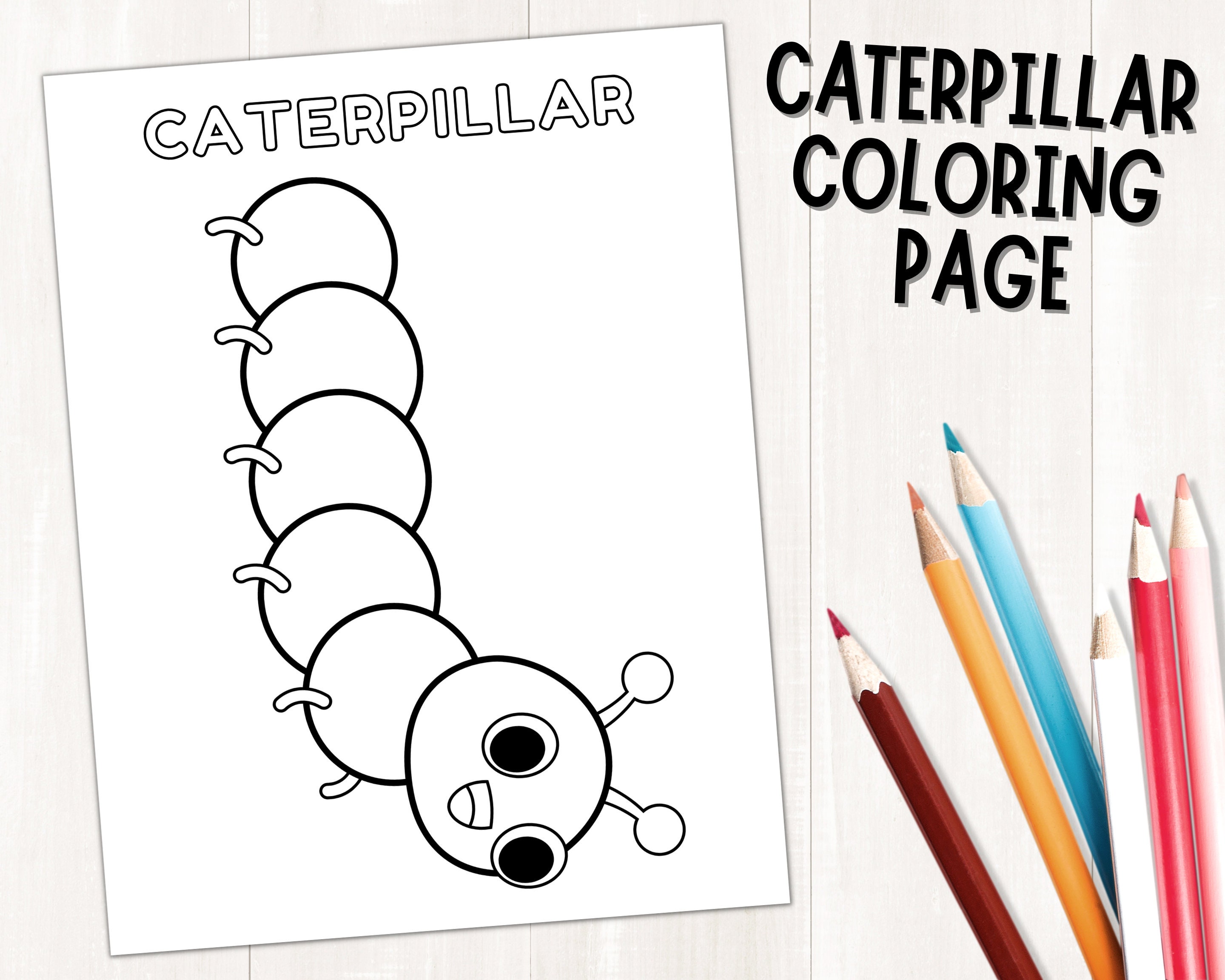 Printable Caterpillar Craft, Spring Activities, Insect Craft ...
