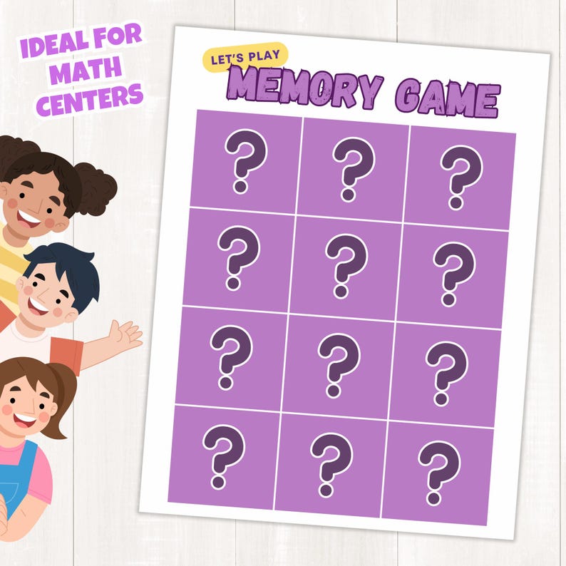 2D and 3D Shapes Memory Game for Kids | 2D Shape Matching Cards ...