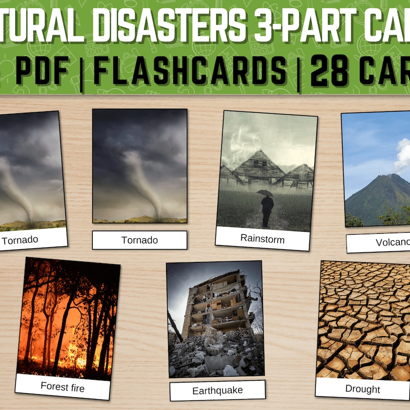 3 Natural Disasters - Etsy UK