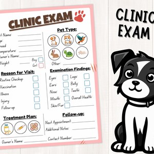 Vet Clinic Dramatic Play Printables | Veterinary Clinic Pretend Play ...