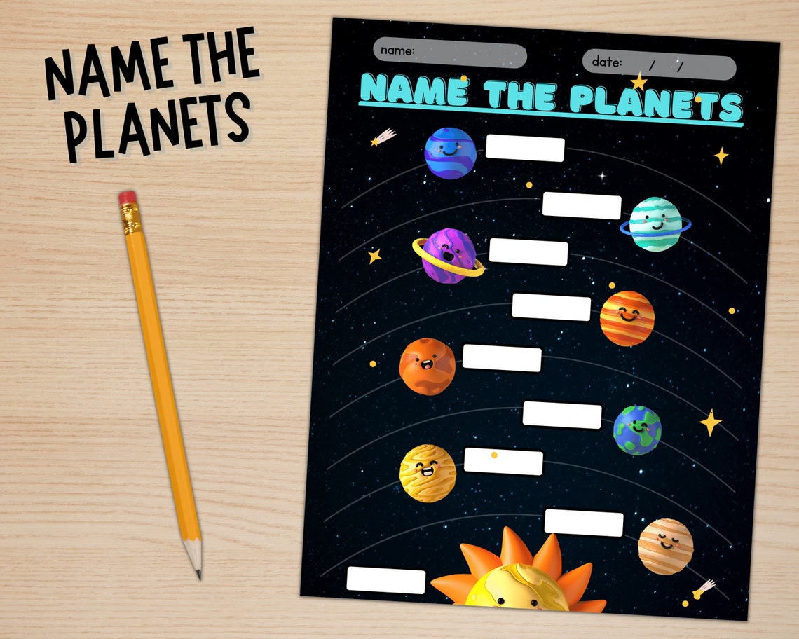 Name the Planets Worksheet Planets Quiz Printable Solar System ...