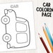 Printable Car Craft, Transportation Activities, Car Cut & Paste Craft ...