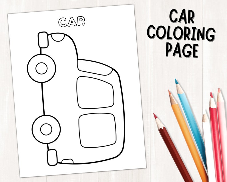 Printable Car Craft, Transportation Activities, Car Cut & Paste Craft ...