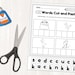 Words Ending in CK Worksheets & Activities | Tracing | Matching | Cut ...