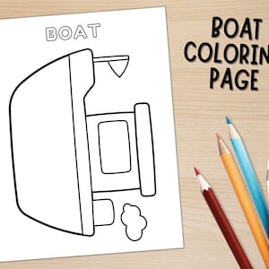 Boat Craft Template, Transportation Activities, Boat Cut & Paste Craft ...