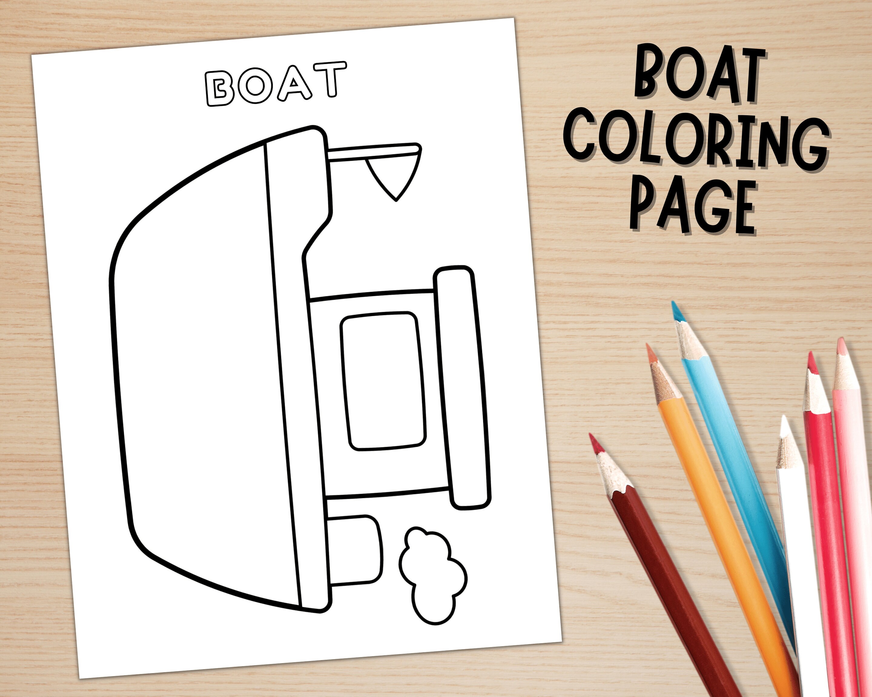 Boat Craft Template, Transportation Activities, Boat Cut & Paste Craft ...